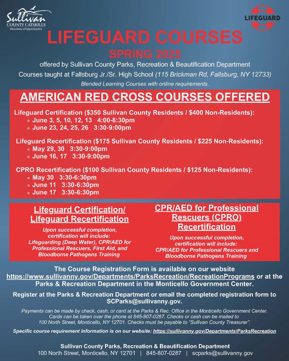 Learn to Be a Lifeguard, or Recertify! | Sullivan County NY